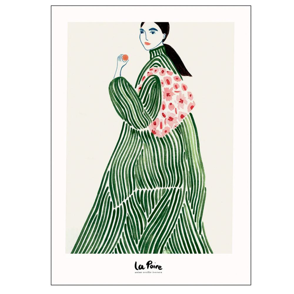 Poster & Frame Plakat La Poire 'Green Coat' – BY THIIM Studio x Store